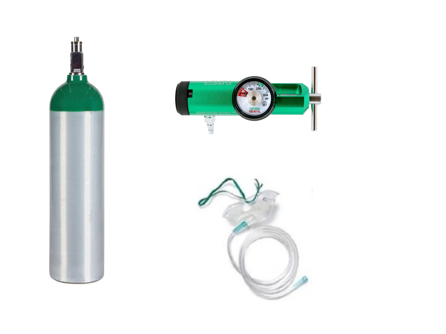 7L Light Weight Aluminium Oxygen Cylinder with Regulator | EIKON ...