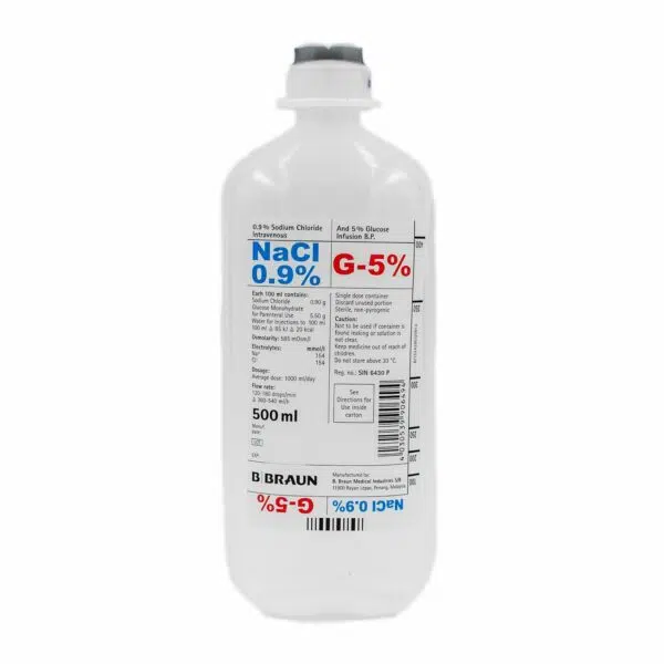 IV Drip NaCL 0.9% G5% | EIKON MEDICAL SOLUTIONS SDN BHD